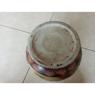 Jual Keramik Antik Vas Bunga Merah Maroon Gambar Prajurit Berkuda ...