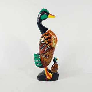 Jual Patung Bebek Kayu Berdiri Besama Anak | Shopee Indonesia
