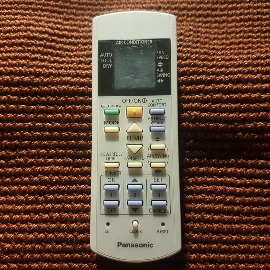 Jual Remote AC Panasonic A75C3706 Seken Original | Shopee Indonesia