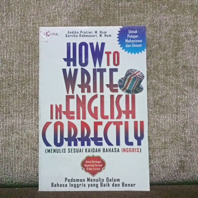 Jual How to write in English correctly. pedoman menulis dalam bahasa ...