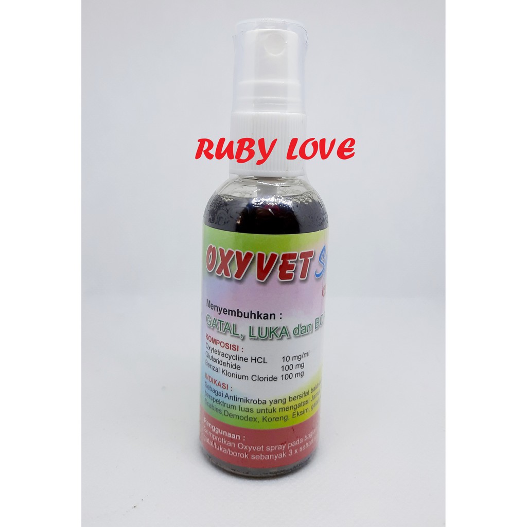 Jual RAINBOW OXYVET SPRAY ( Obat Gatal, Luka, & Borok untuk Kucing ...