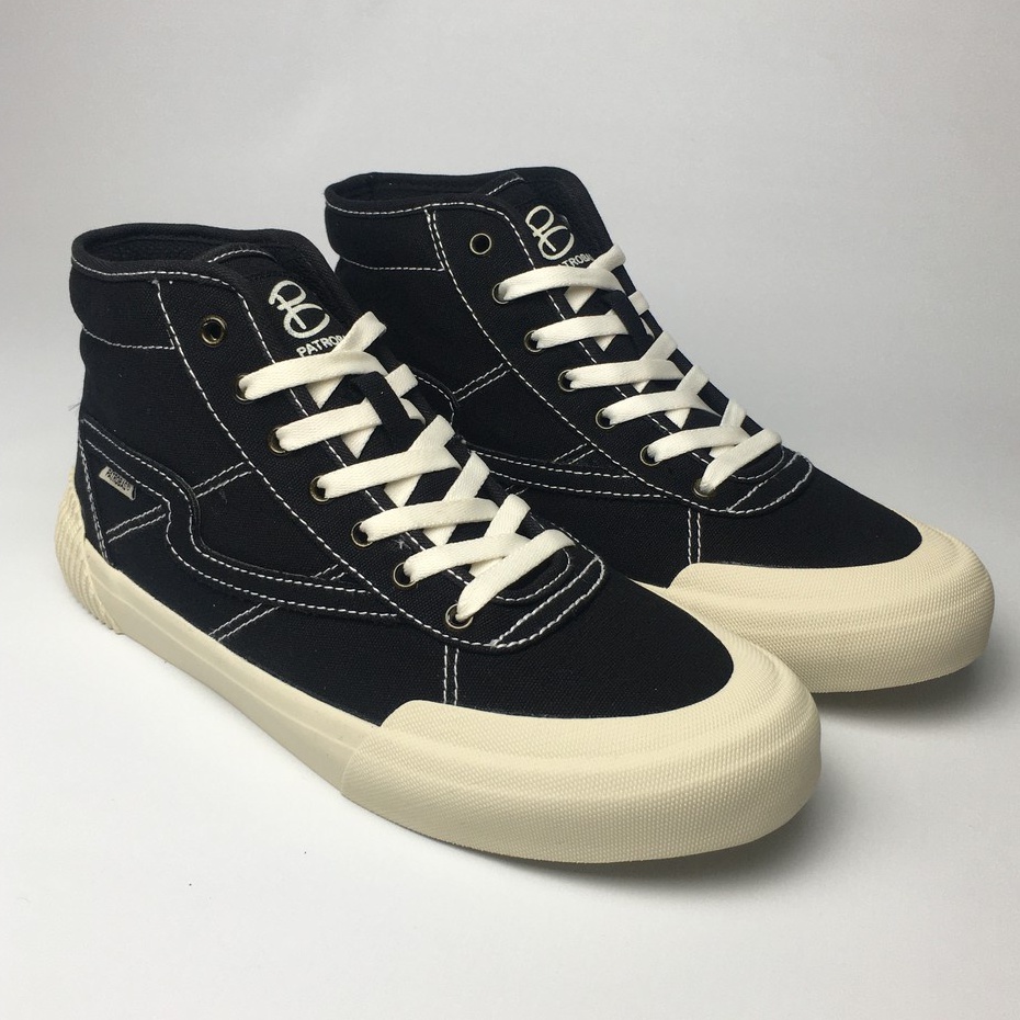 Jual Sepatu Patrobas Equip High Black White Original | Sneakers Casual ...