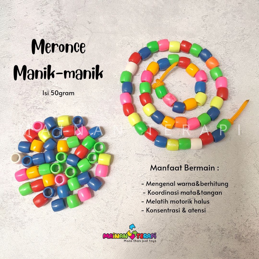 Jual Mainan Terapi Meronce Manik Motorik Halus Mainan Edukasi | Shopee ...