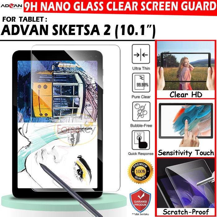 Jual Advan Sketsa 1 2 Tab Tablet 10 Inch 10.1 In inc Inci Tempered ...