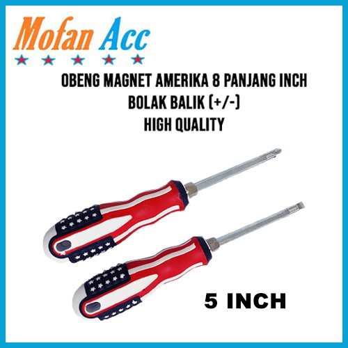 Jual OBENG amerika Bolak Balik AMERIKA Min Plus 2in1 Screwdriver ...