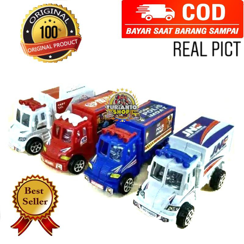 Jual PROMO (COD) Mainan Mobil Box Expedisi / Mobil Expedisi / Truck ...