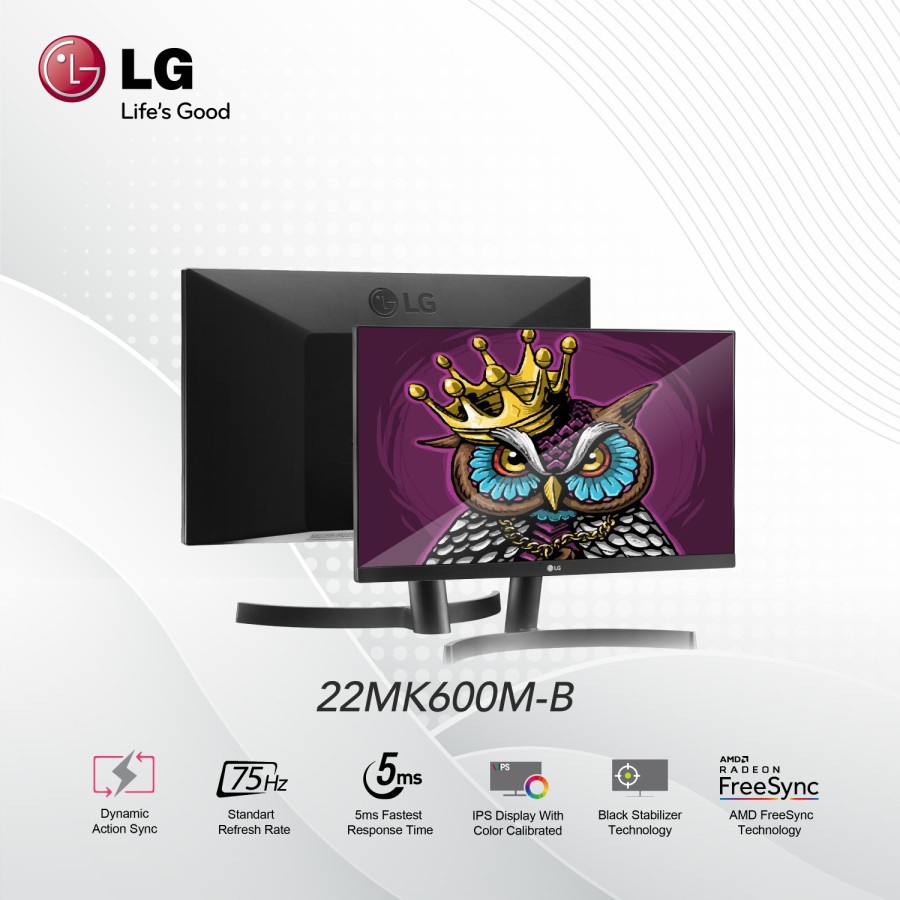 Jual MONITOR LED LG 22" 22MK600M-B IPS DISPLAY 5ms Indonesia|Shopee ...