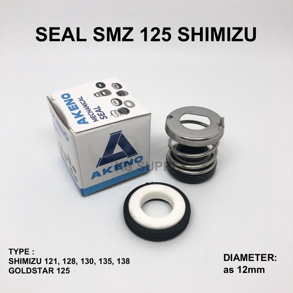 Jual Mechanical Seal / Sil Mekanik SHIMIZU SMZ 125 As 12mm | Shopee Indonesia
