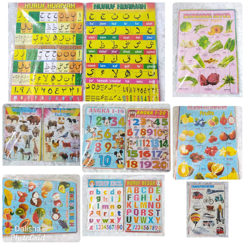 Jual Puzle kayu Pazle kayu Pazel kayu Puzzle edukasi Pazle edukatif ...