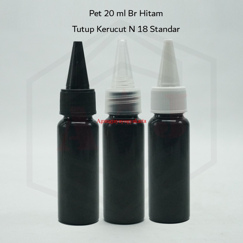 Jual Botol 20 ml Hitam Kerucut Standart / Botol Tinta / Botol Kerucut ... Jual Botol 20 ml Hitam Kerucut Standart / Botol Tinta / Botol Kerucut ...