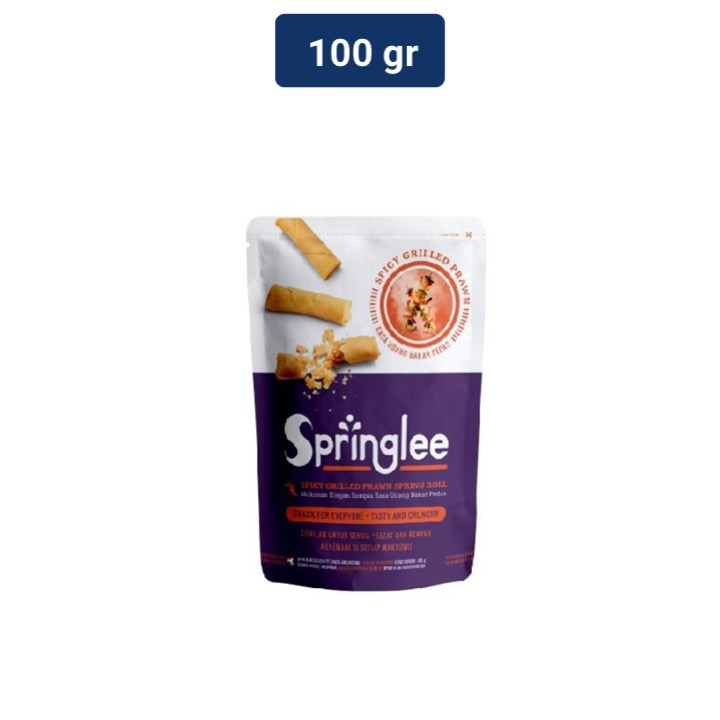 Jual Springlee Spicygrilled Prawn Spring Roll Snack 100 gr Indonesia ...