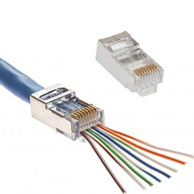 Jual Kepala LAN RJ45 Konektor Kabel Cat5 Shielded RJ 45 Connector Cable ...