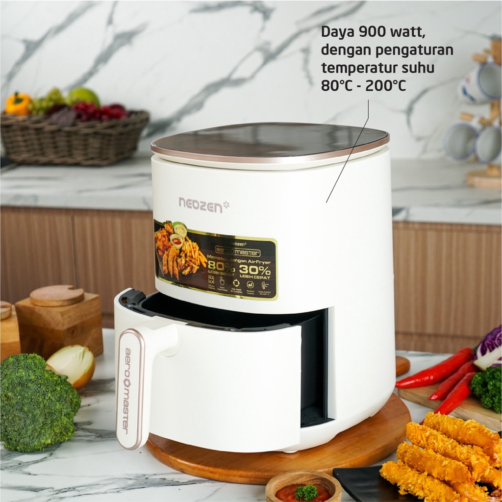 Jual Neozen Aeromaster A5 Ivory Air Fryer Digital | Shopee Indonesia