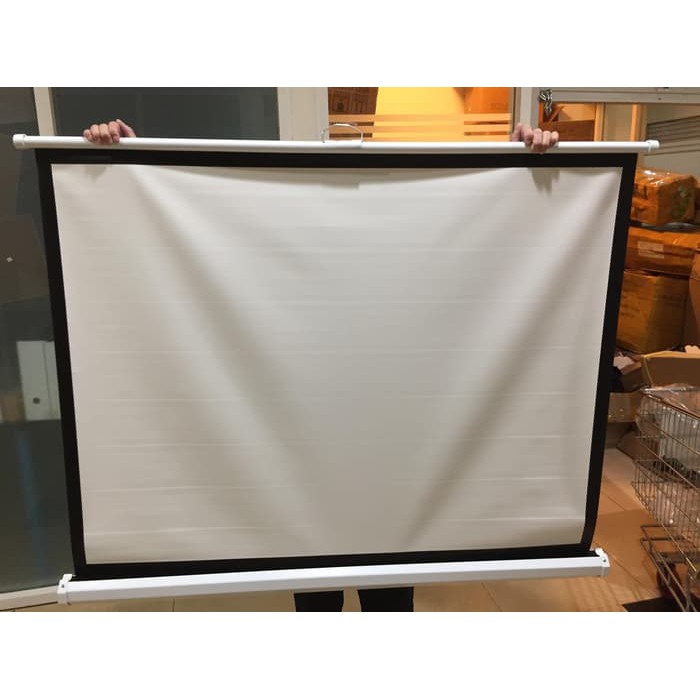 Jual Layar proyektor Screen Projector Tarik Gulung Otomatis 60 Inch ...