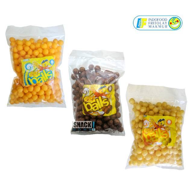 Jual Snack Kiloan Indofood Chiki Balls Keju / Ayam / Coklat 200g ...