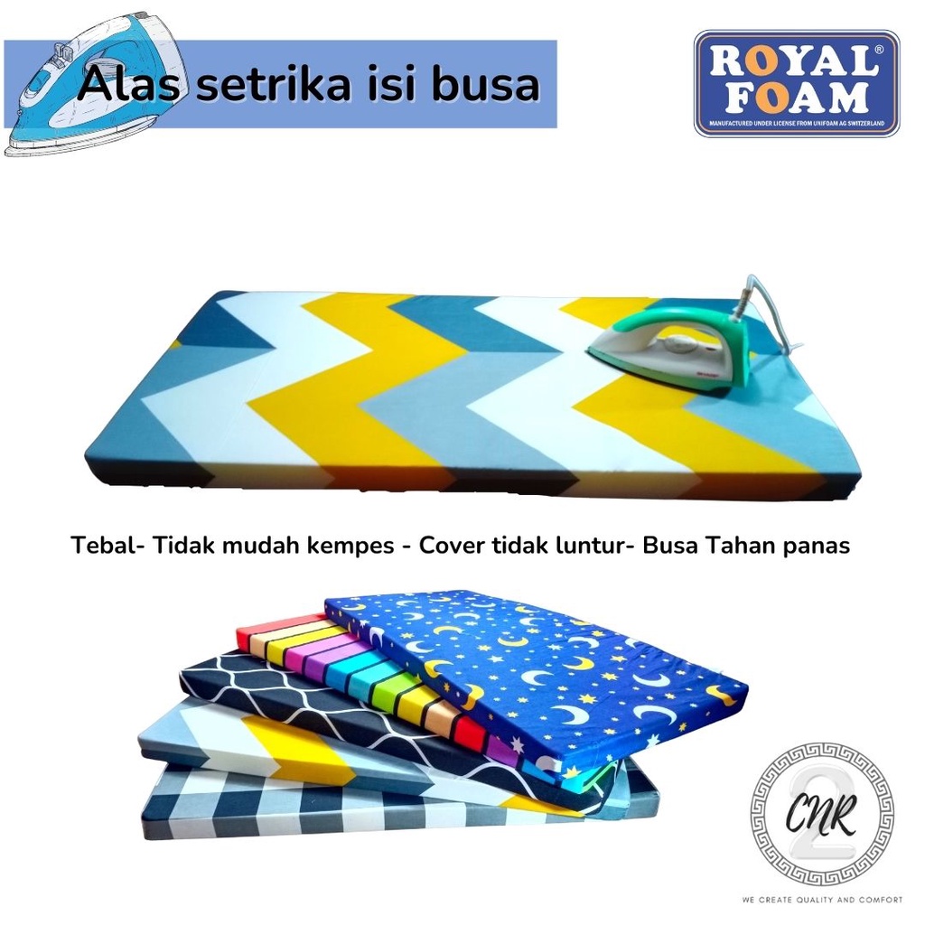 Jual Alas setrika isi busa Royal Foam tebal tidak mudah kempes untuk ...