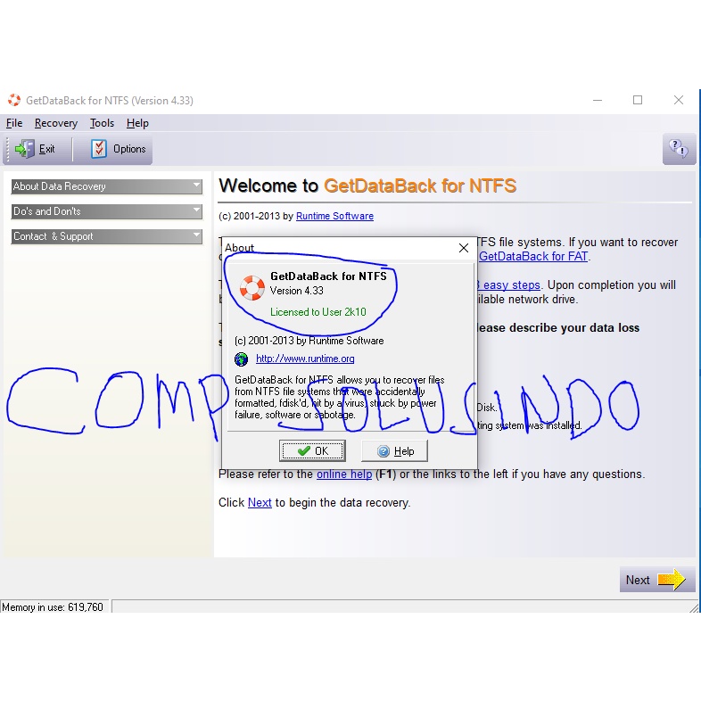 Jual Software GetDataBack Software mengembalikan data yang hilang ...