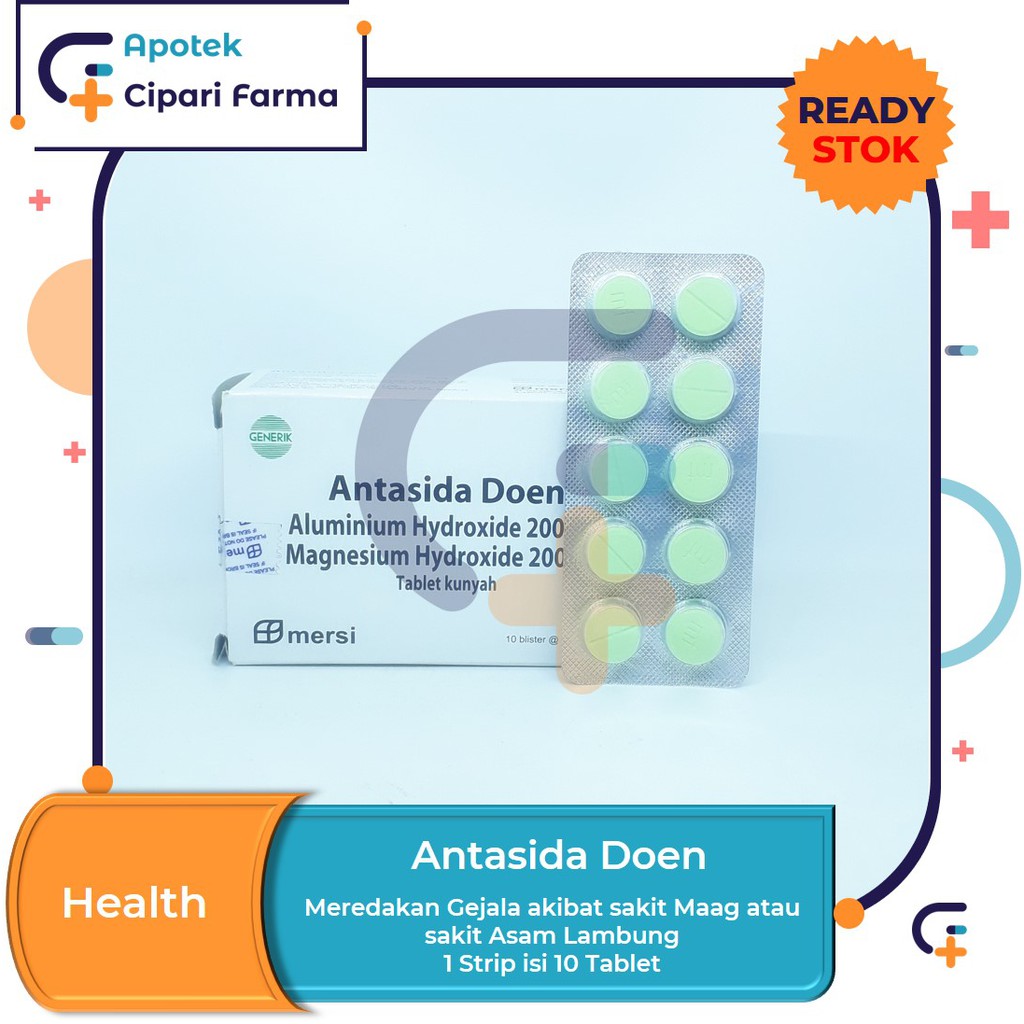 Jual Antasida Doen Mersi Obat Sakit Maag | Nyeri Lambung | Mual isi 10 ...