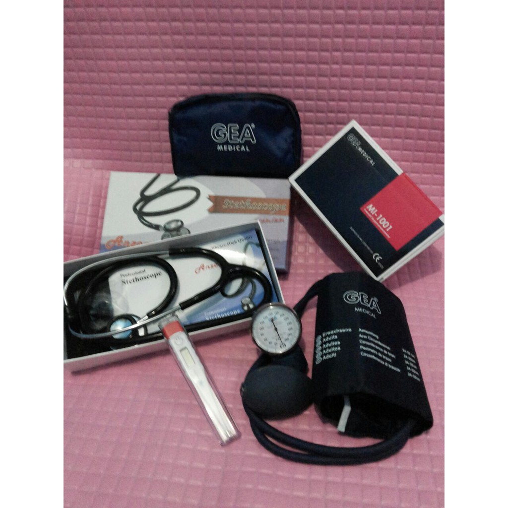 Jual paket tensi manual gea 3in1 free termometer | Shopee Indonesia