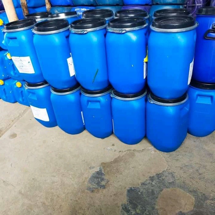 Jual Tong plastik 30 liter HDPE drum plastik 30L tong biru tong sampah ...