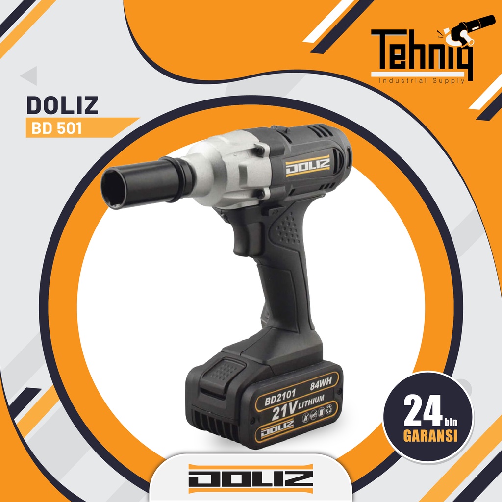 Jual Mesin Bor Buka Tutup Baut BD 501 DOLIZ Cordless Impact Wrench ...