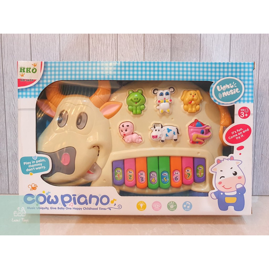 Jual Mainan Anak Edukasi Suara Binatang Animal Farm Cow Piano 6600 ...