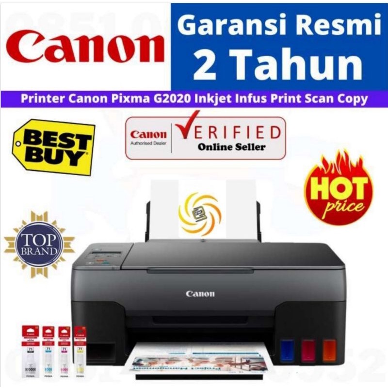 Jual PRINTER CANON PIXMA G2020 RESMI | Shopee Indonesia