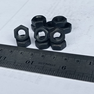 Jual MUR BAJA M8 HTB GRADE 8.8 KUNCI 13 MUR HEX HEAVY NUT 8MM WARNA HITAM PITCH DRAT 1.25 MUR ...