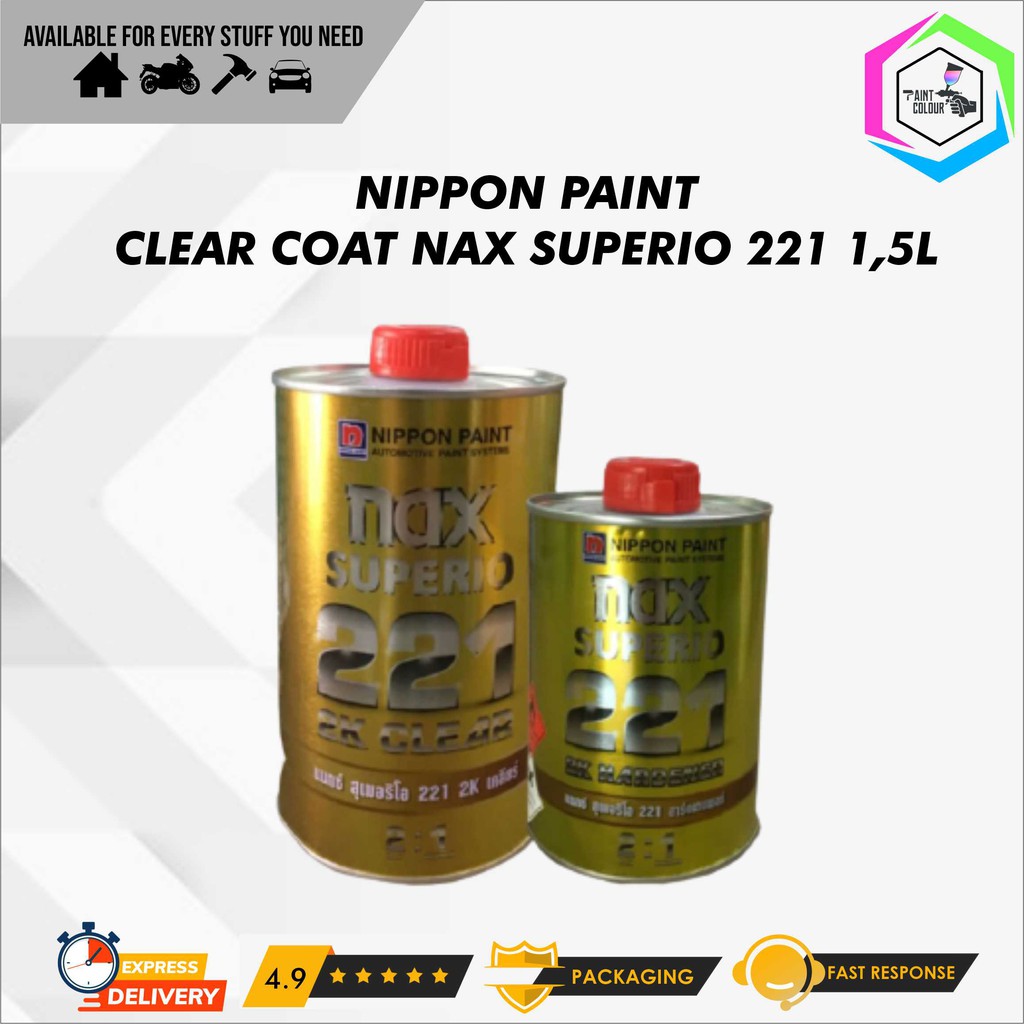 Jual Clear Coat / Pernish Nippon Paint Nax Superio 221 2:1 Indonesia|Shopee Indonesia
