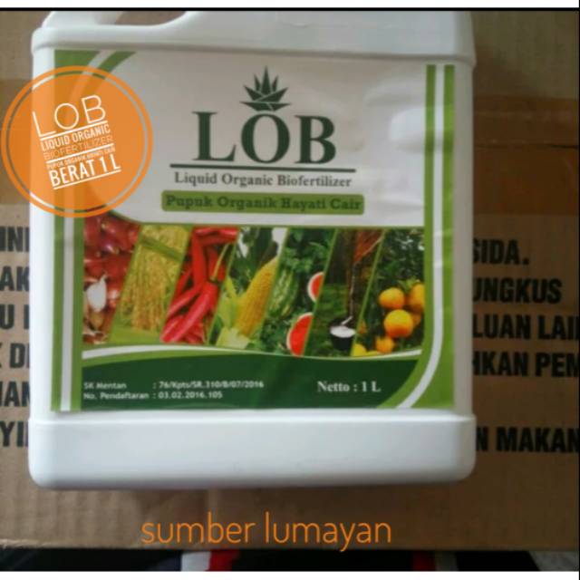Jual Pupuk Organik Hayati Cair LOB (Liquid Organic Biofertilizer ...