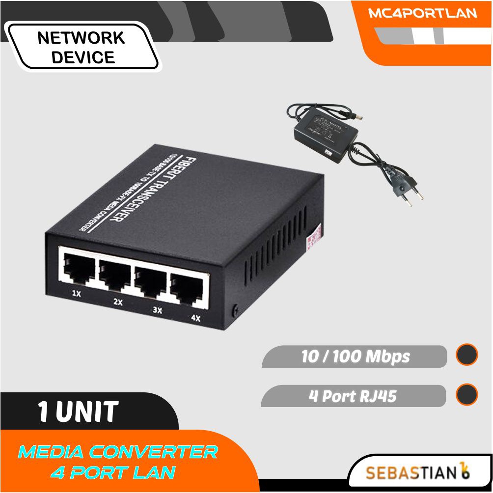 Jual Media Converter HTB-3100 4 port LAN Fiber Optik Indonesia|Shopee ...