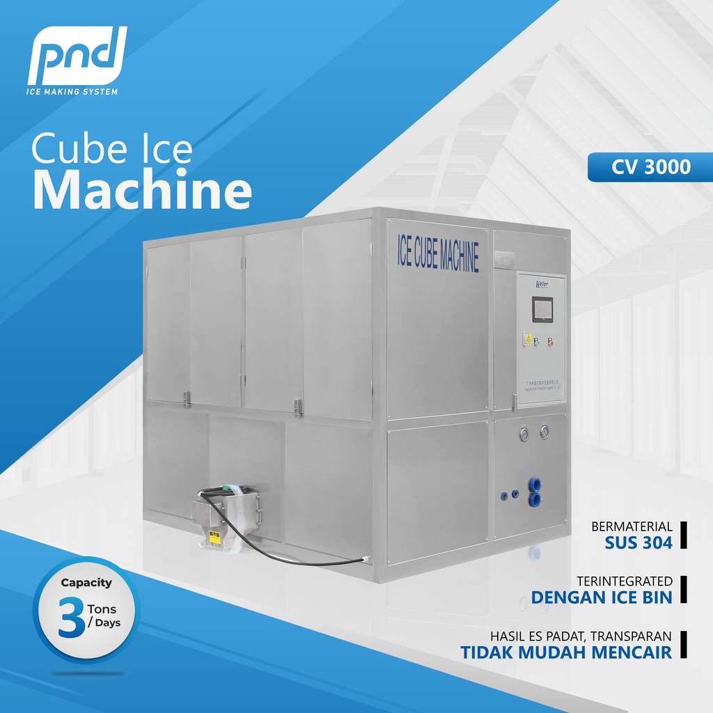 Jual Mesin Pembuat Es Batu Cube | Cube Ice Machine | Kapasitas 3 Ton | Shopee Indonesia