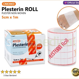 Jual OneMed Plesterin Roll Plester Non Woven 5cm x 1m | Shopee Indonesia