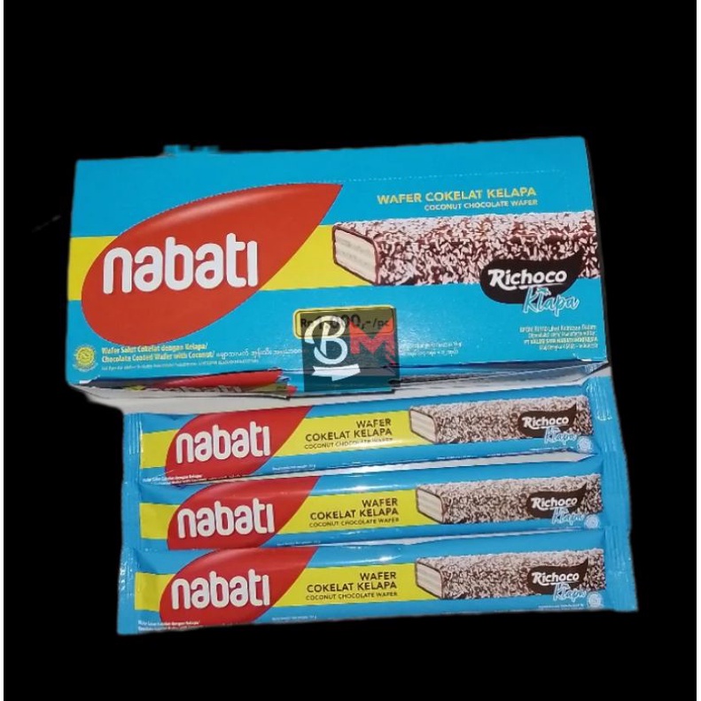 Jual NABATI COATED COKLAT / COKLAT TABUR KELAPA ( ISI 12 PCS) | Shopee ...