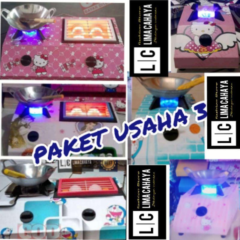 Jual Paket Usaha Mainan Kompor Elektrik Kompor Gas Plus Bakaran Nyala