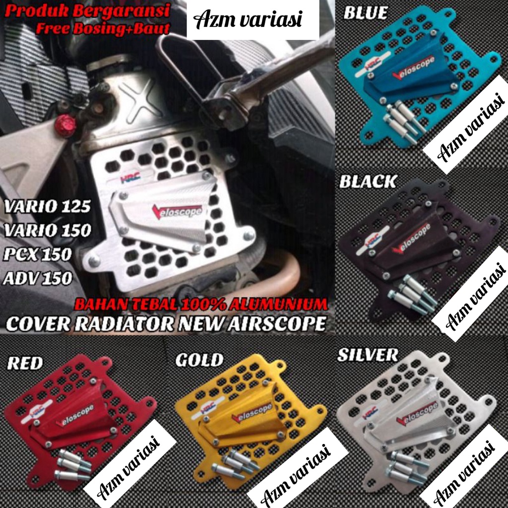 Jual COVER TUTUP RADIATOR HONDA VARIO 125 150 PCX150 160 ADV FREE BAUT ...