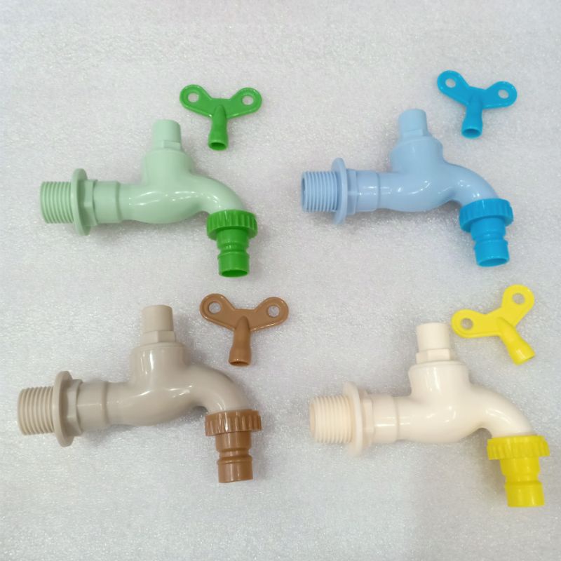 Jual KRAN AIR 1/2" / KRAN KERAN KUNCI PVC / KRAN TEMBOK/KRAN CABUT ...