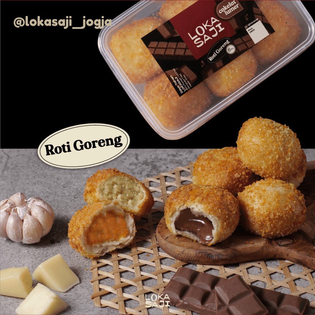 Jual LOKASAJI ROTI GORENG Coklat Lumer / Cheedar Cheese / Garlic Cheese ...