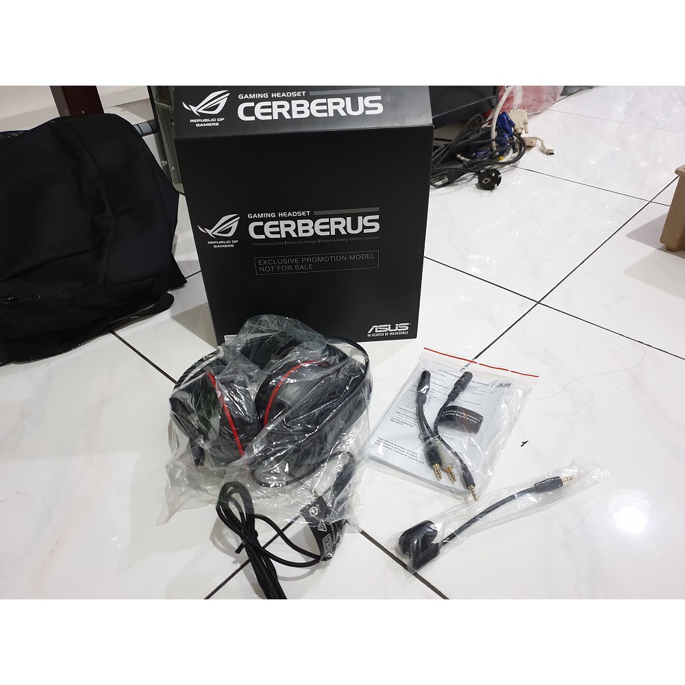 Jual headset gaming Asus ROG CERBERUS edition bawaan / copotan ASUS ROG ...
