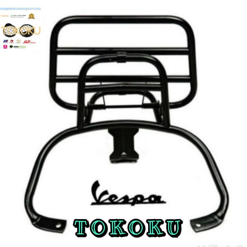 Jual Aksesoris Vespa . Back Rack Vespa LX. Vespa Primavera Vespa Sprint ...