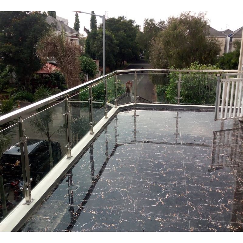 Jual Reling tangga kaca stainless | Shopee Indonesia