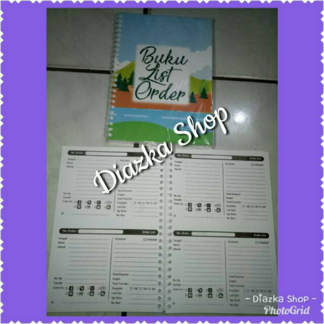Jual Buku List Order rekap penjualan Online Shop HARGA SATUAN PER PCS ...