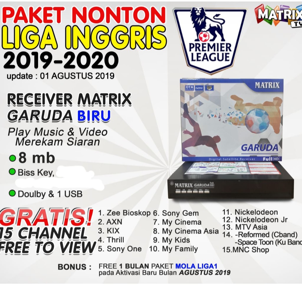 Jual RECEIVER MATRIX GARUDA BIRU | Shopee Indonesia