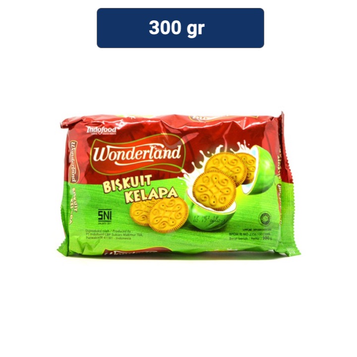 Jual Indofood Biscuit Wonderland Kelapa Pck 300G | Shopee Indonesia