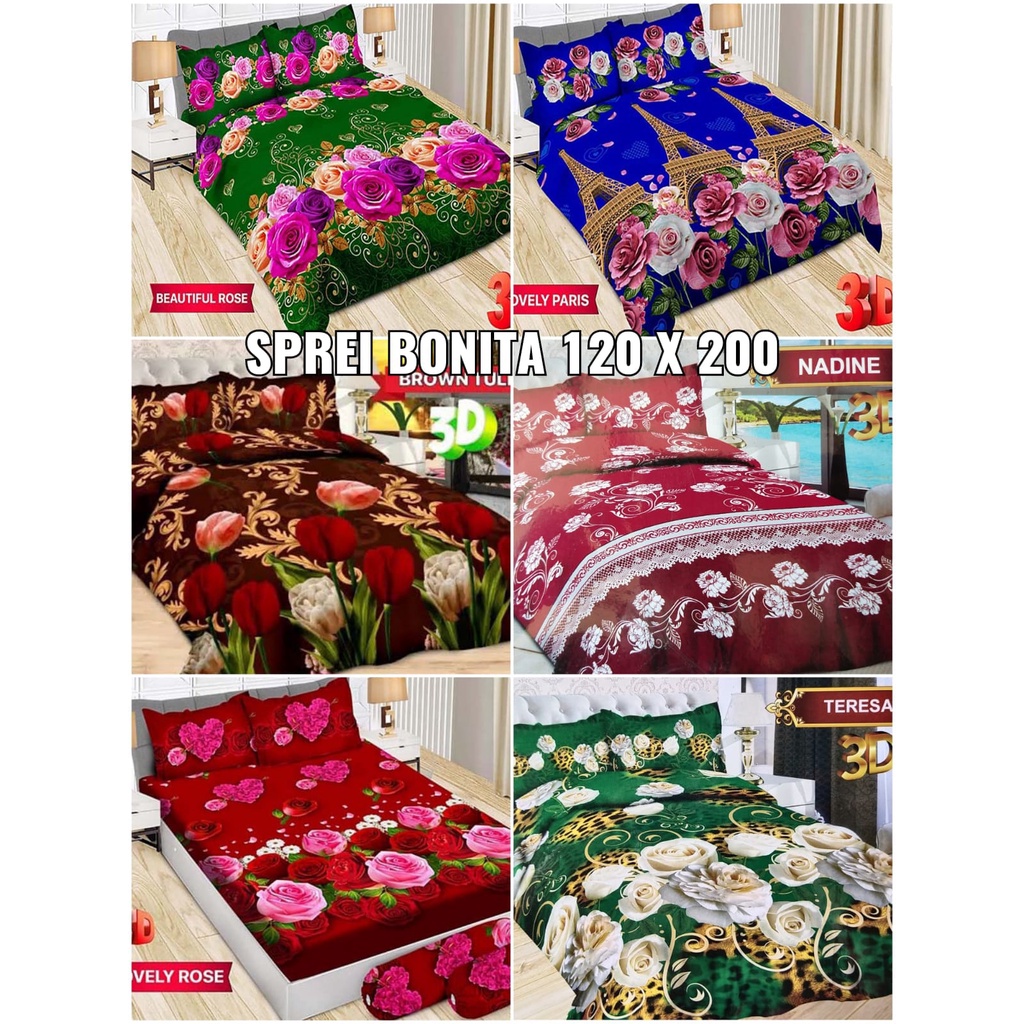 Jual SPREI SINGLE BONITA UKURAN 120X200 | Shopee Indonesia