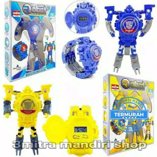 Jual Jam Tangan Robot Transformer Jam Tangan Anak Transformer Bentuk ...