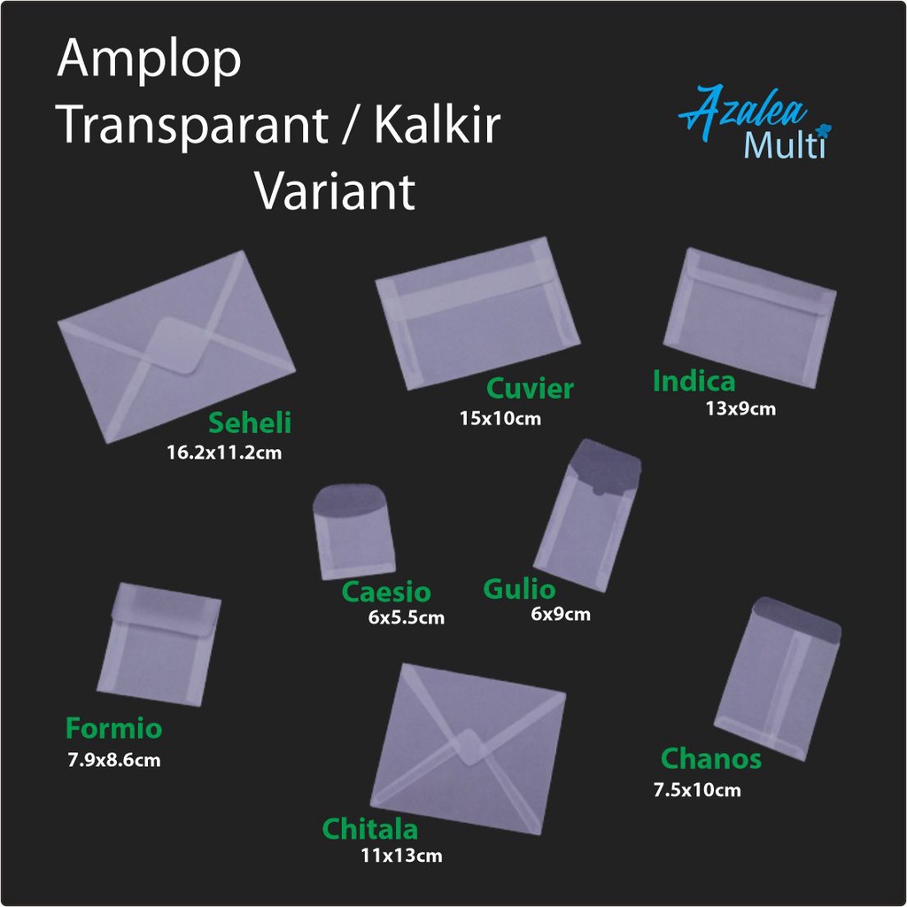 Jual Amplop Transparant / Kalkir / Vintage / polos / Putih transparant ...