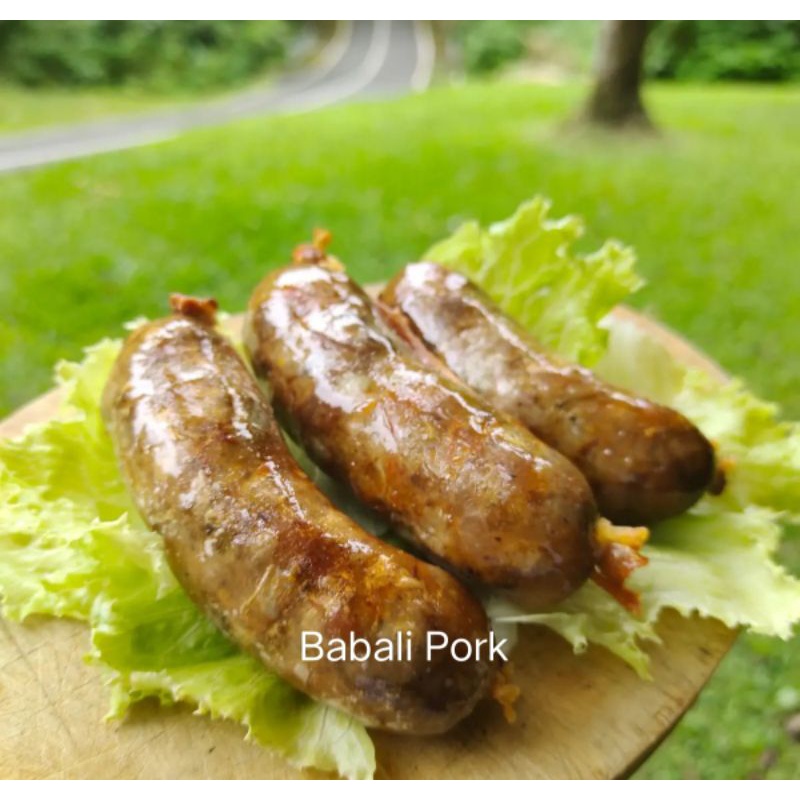 Jual URUTAN BABI ASAP SOSIS BABI BALI SMOKED PORK SAUSAGE FROZEN 1kg ...
