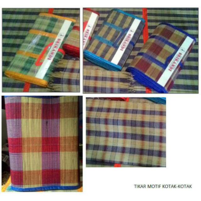 Jual Tikar Motif Kotak-kotak dan Klasik Ukuran 2m x 2m, Tikar Tenun ...