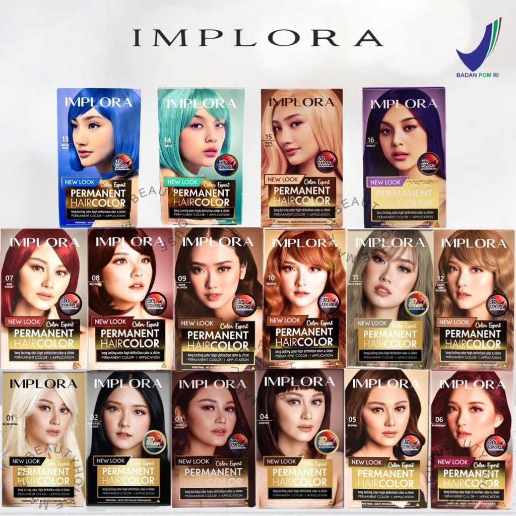 Jual IMPLORA HAIR COLOR PASTEL DAN EXPERT EDITION [SWEETSPACE] | Shopee ...